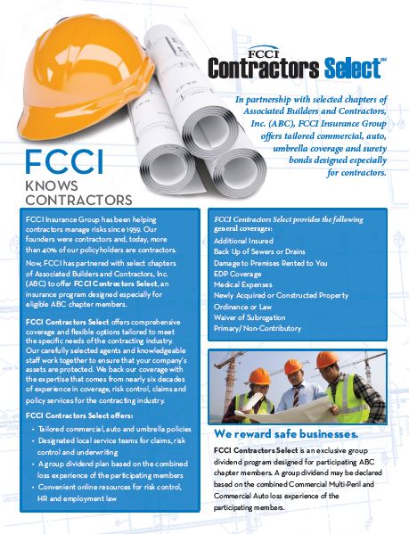 Associated Builders and Contractors | FCCI Insurance Group